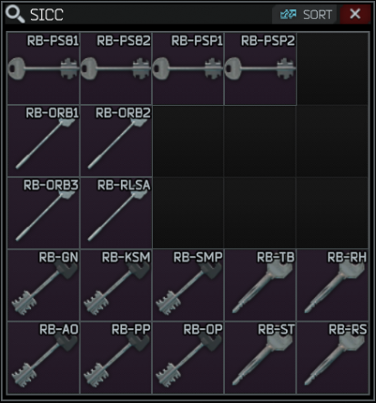 Buy All Reserve Keys Set + SICC Case + Keytool